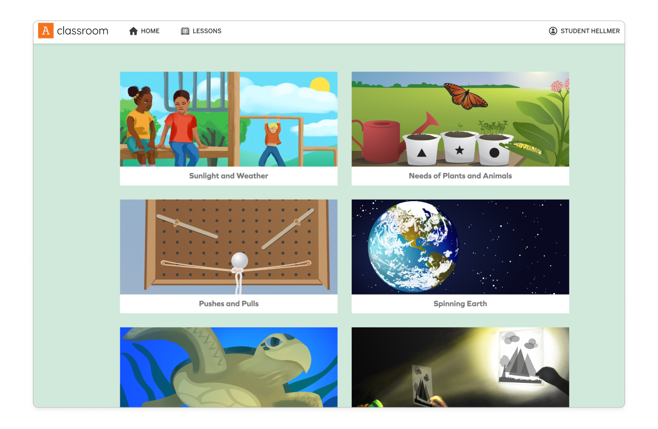 Amplify Science K–5 program features