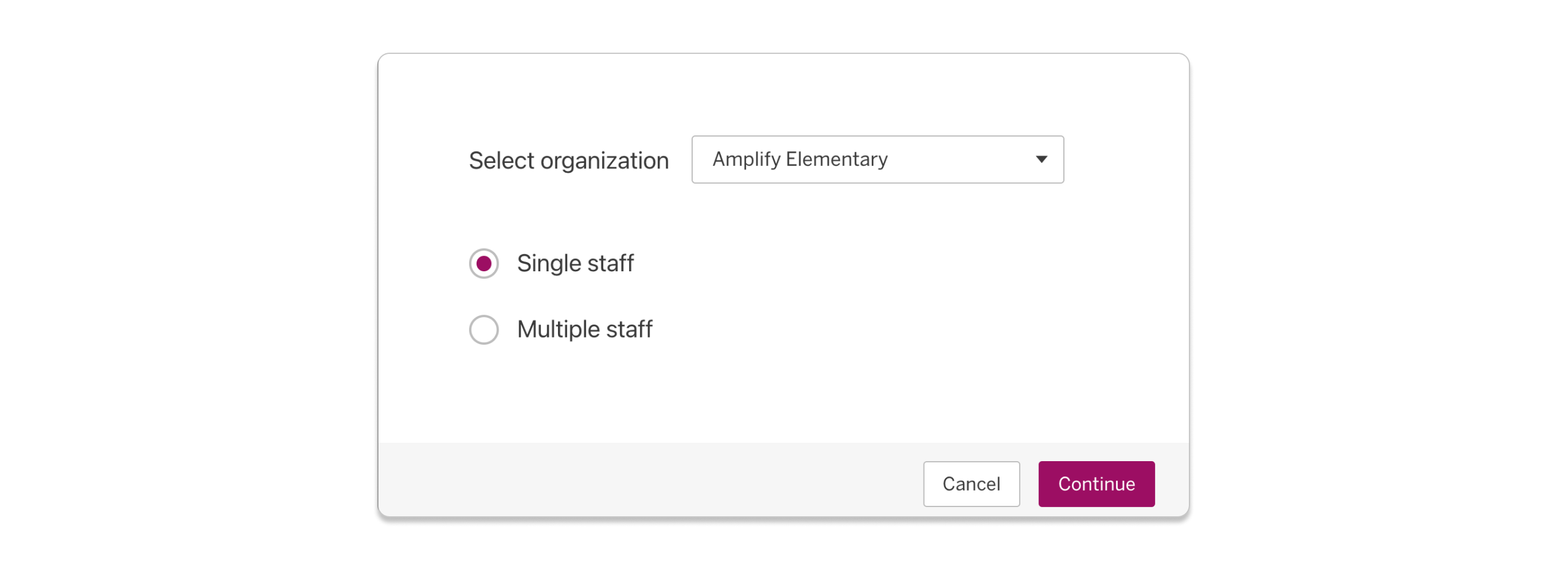Admin Portal: Staff list
