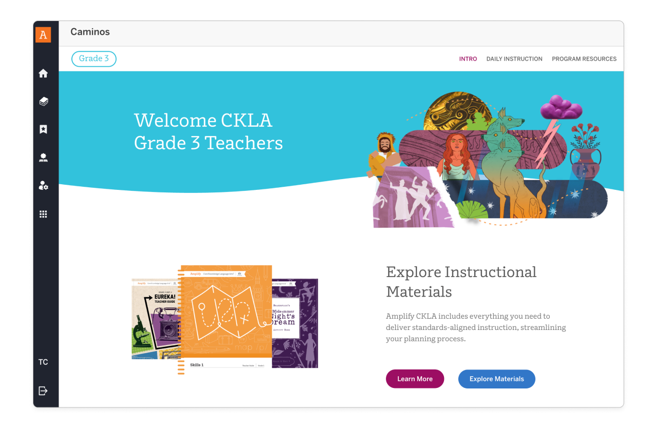 Amplify Caminos: Teacher Resource Site