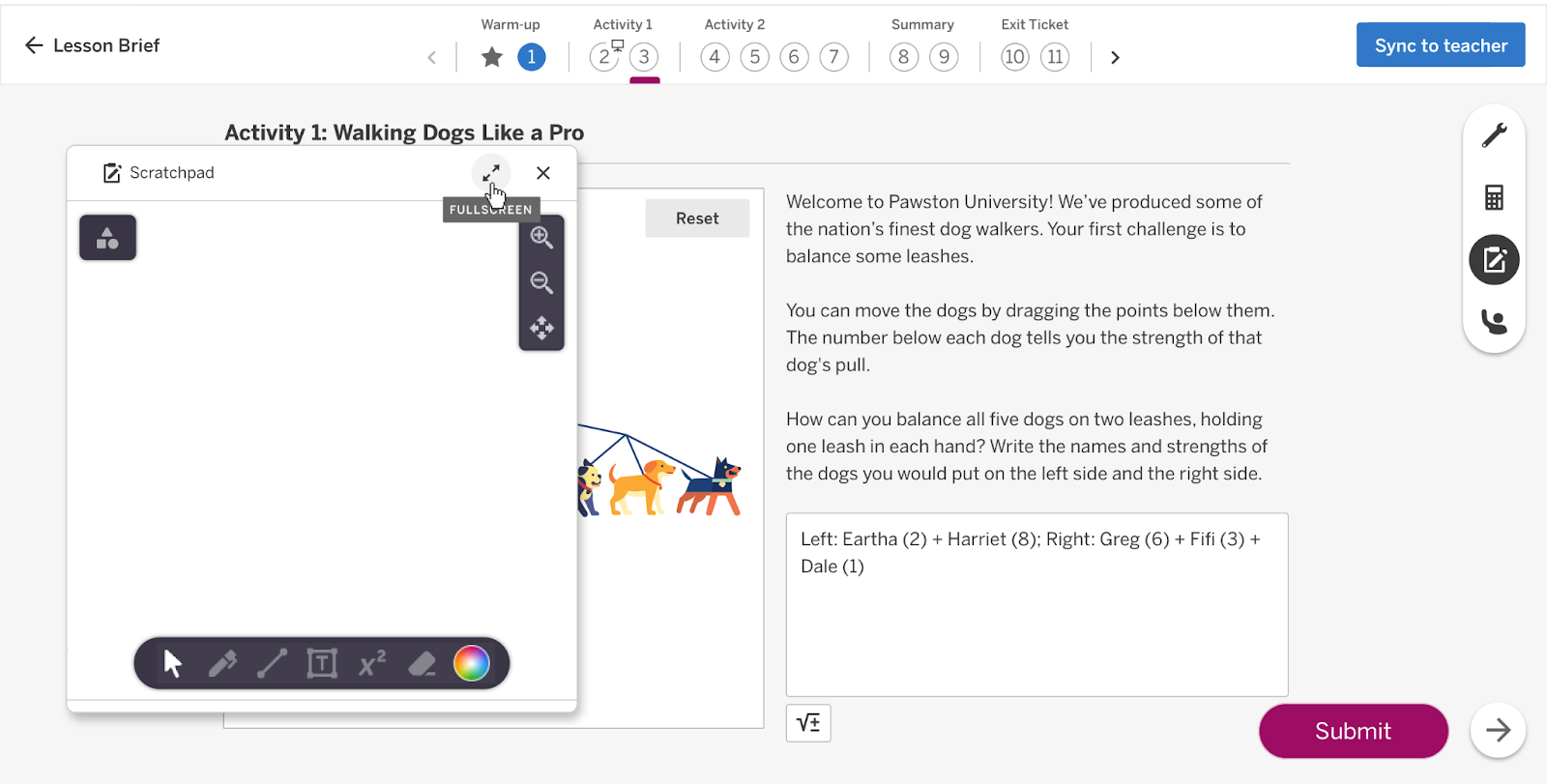 Amplify Math: Digital supports