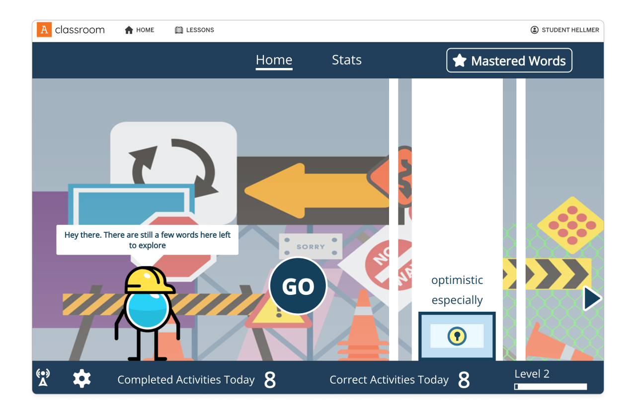 Vocab App: The student experience
