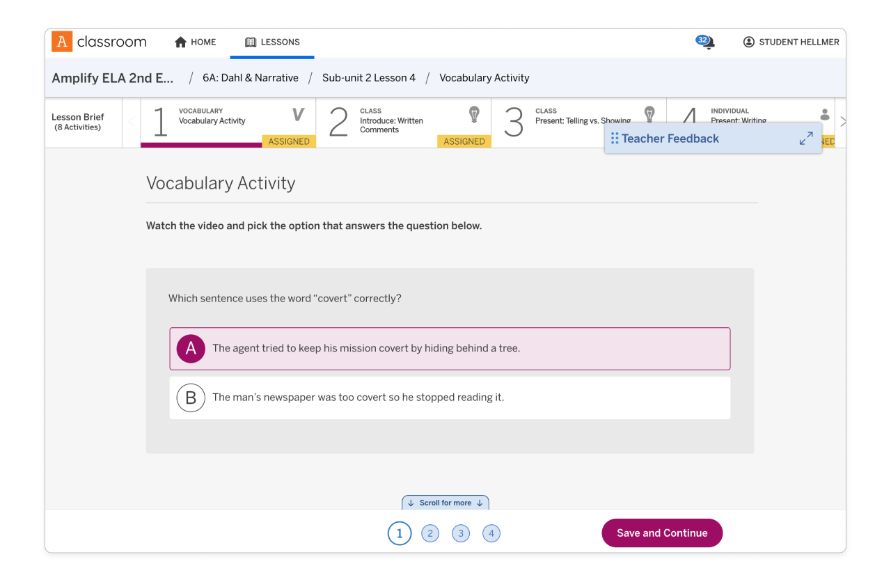 Amplify ELA: How to assign activities for grades 6–8