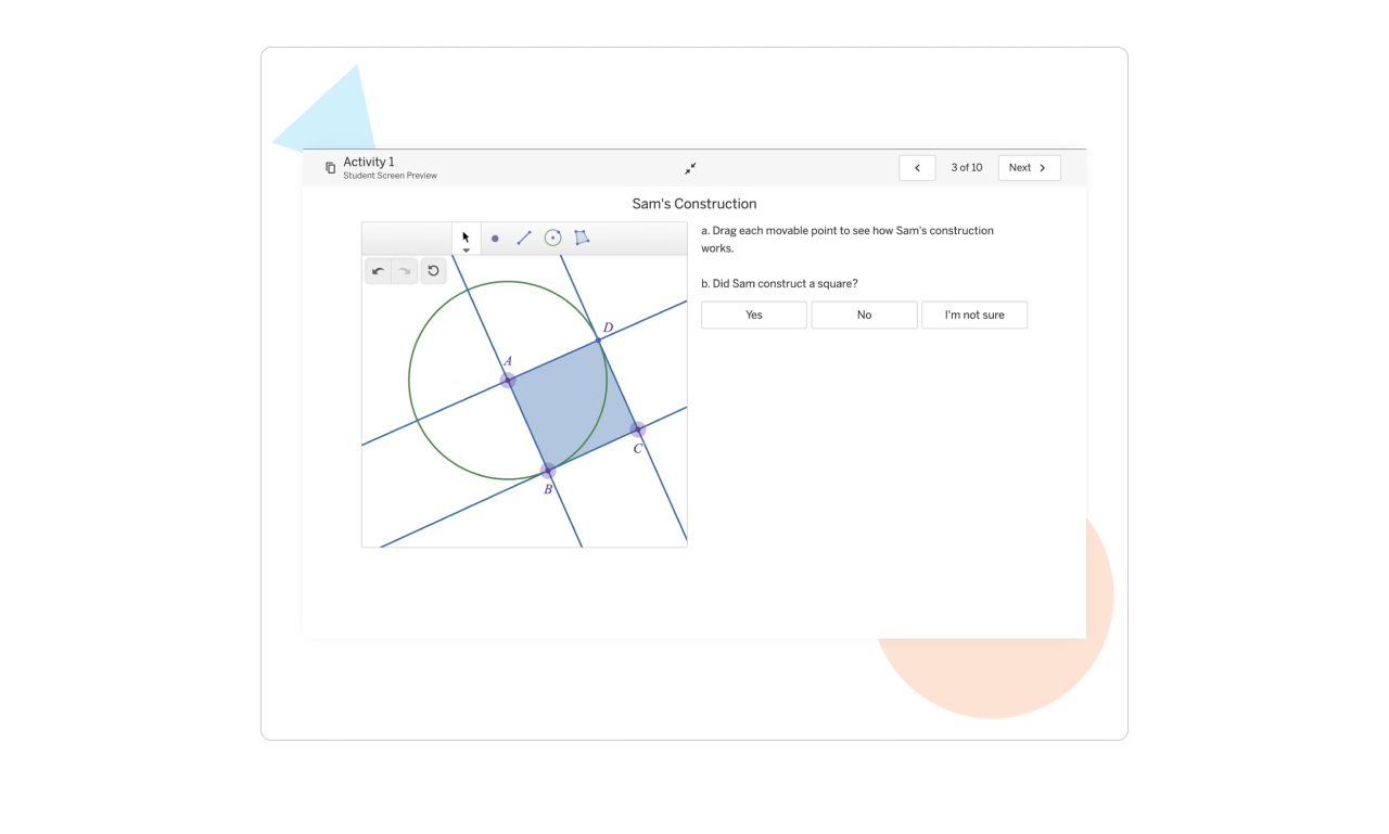 Amplify Desmos Math: Geometry