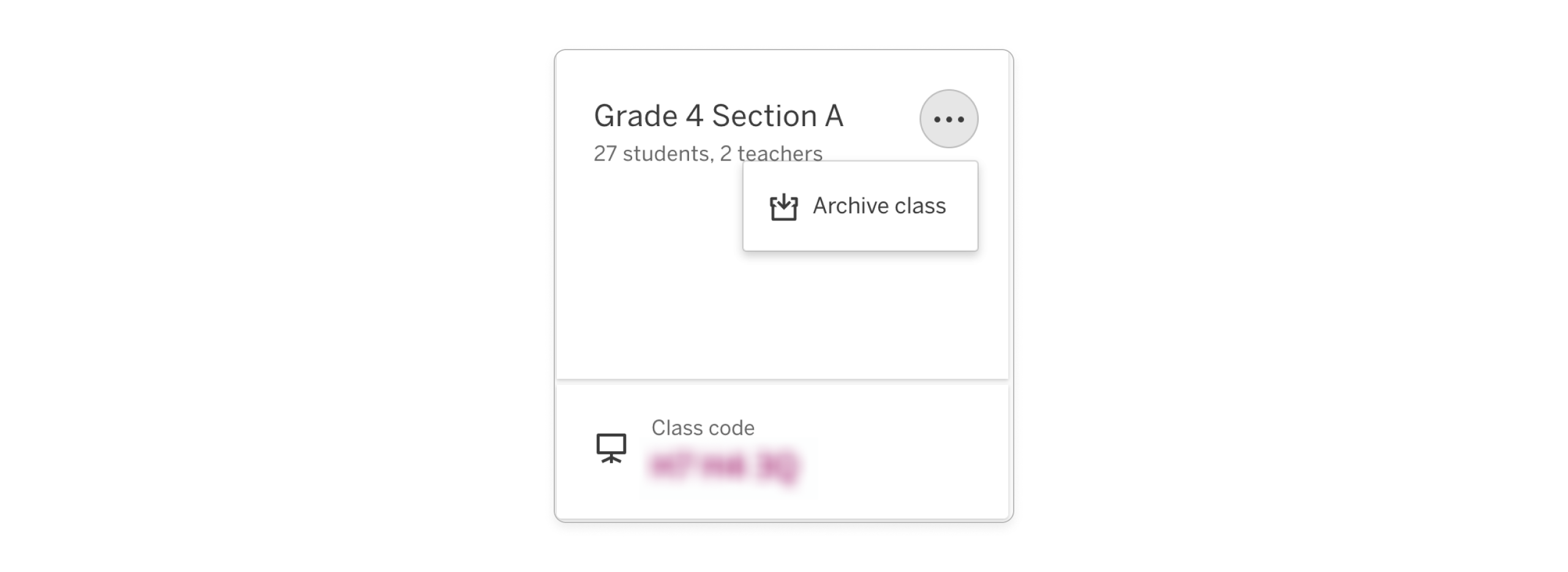 Manage Classes: Teacher-rostered Amplify Classes