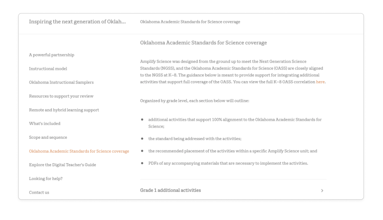 Using Amplify Science in Oklahoma
