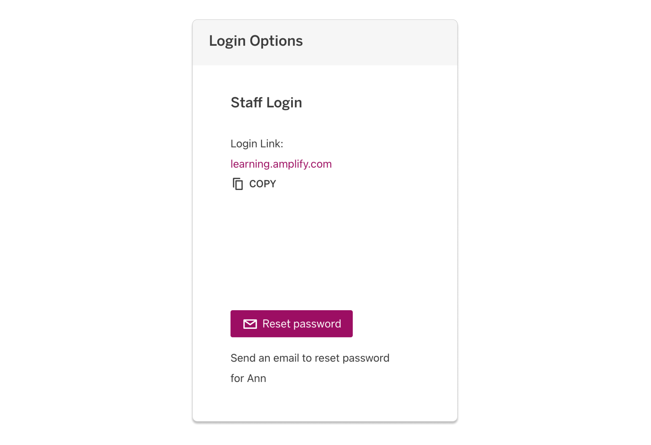 Admin Portal: Staff profiles