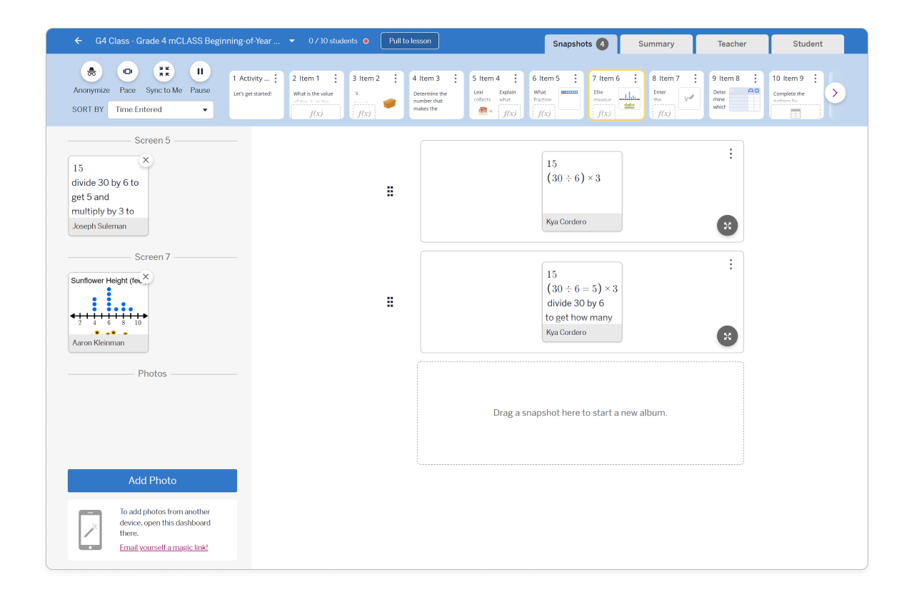 mCLASS Math: Using the Teacher dashboard