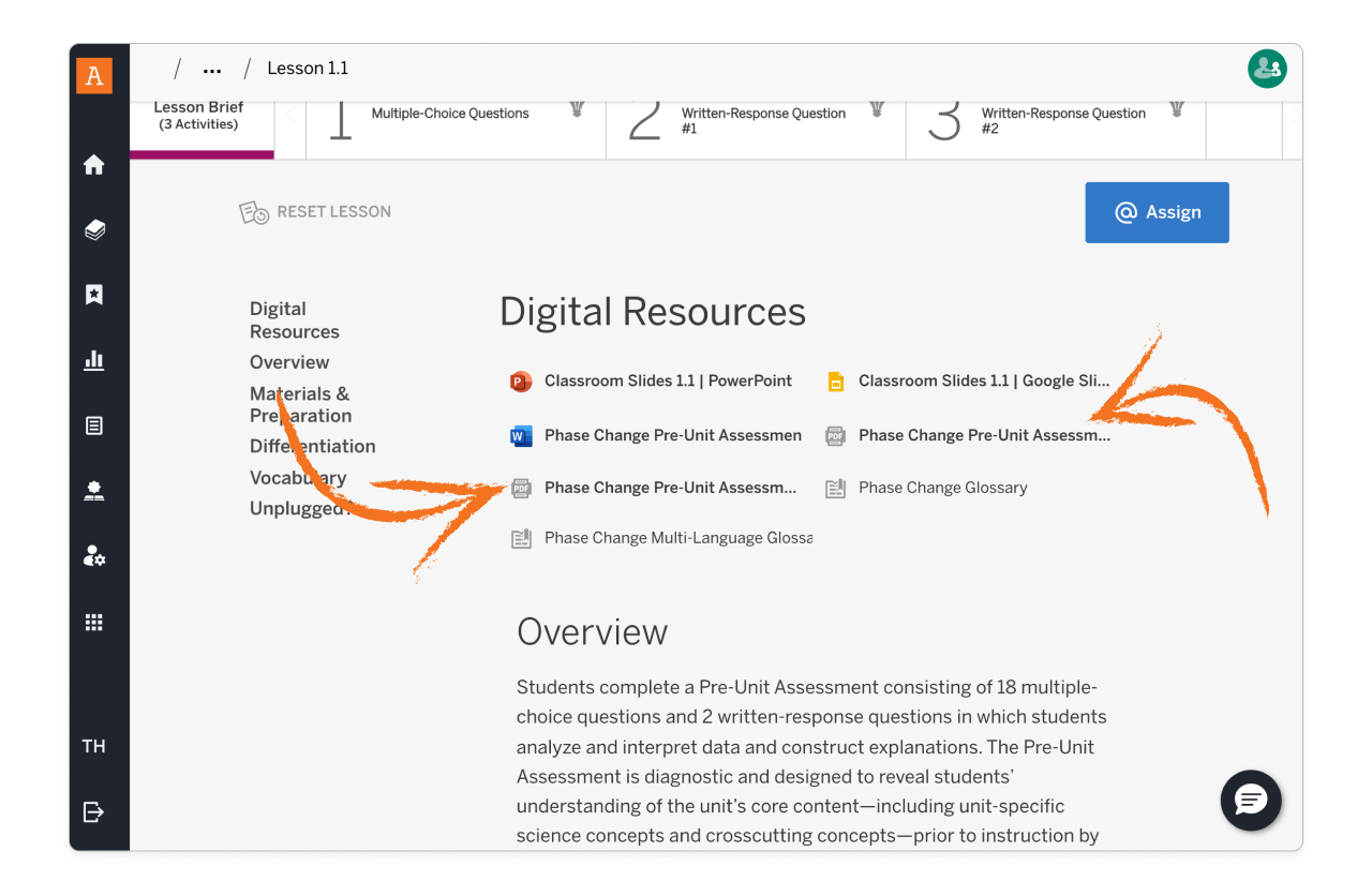 Unit Assessments in Amplify Science grades 6–8
