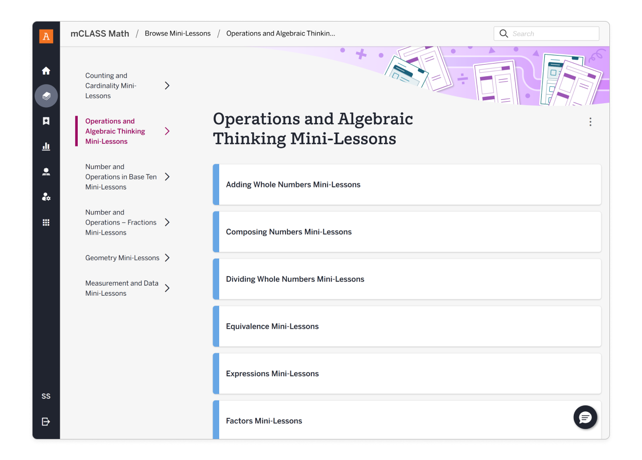mCLASS Math: Mini-Lessons and Boost Personalized Learning recommendations