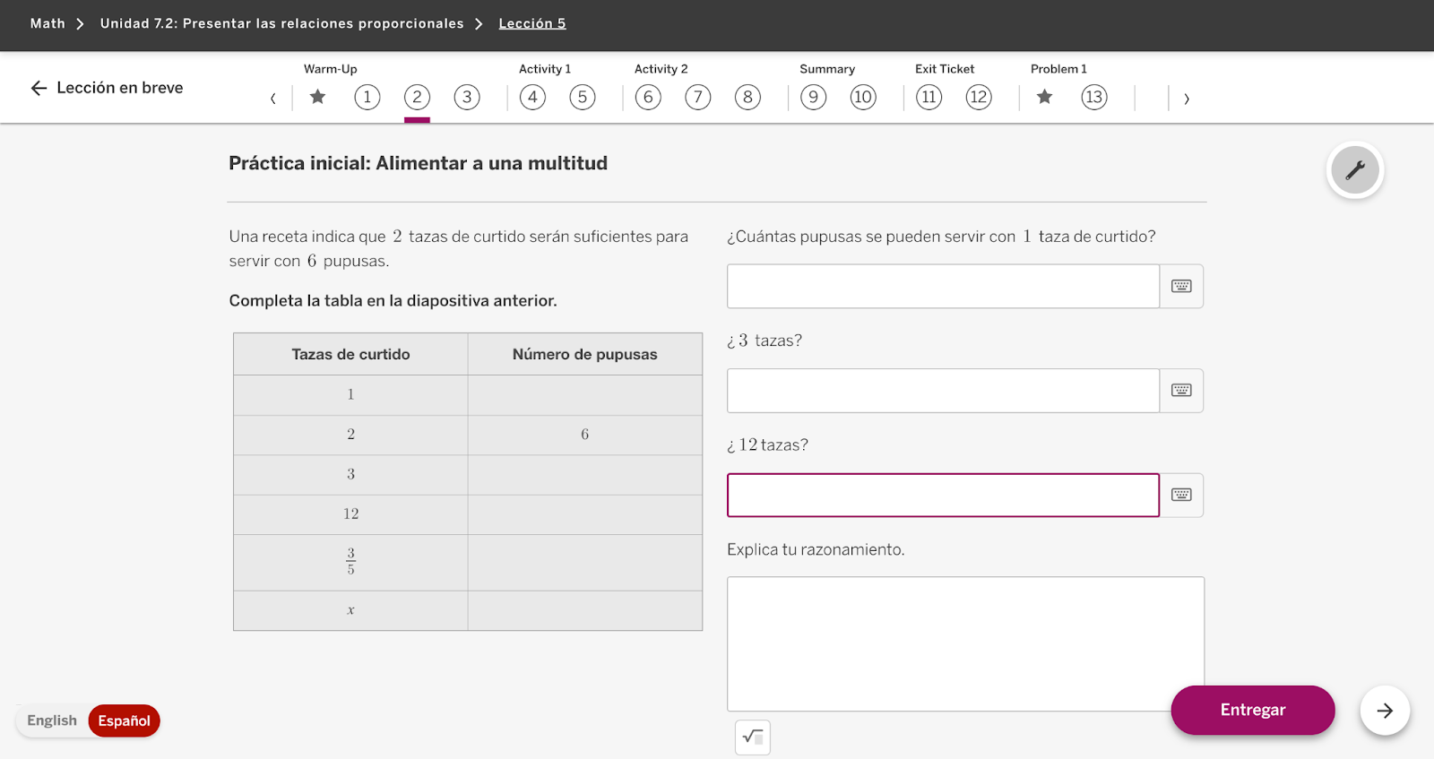 Amplify Math: Spanish content and capabilities