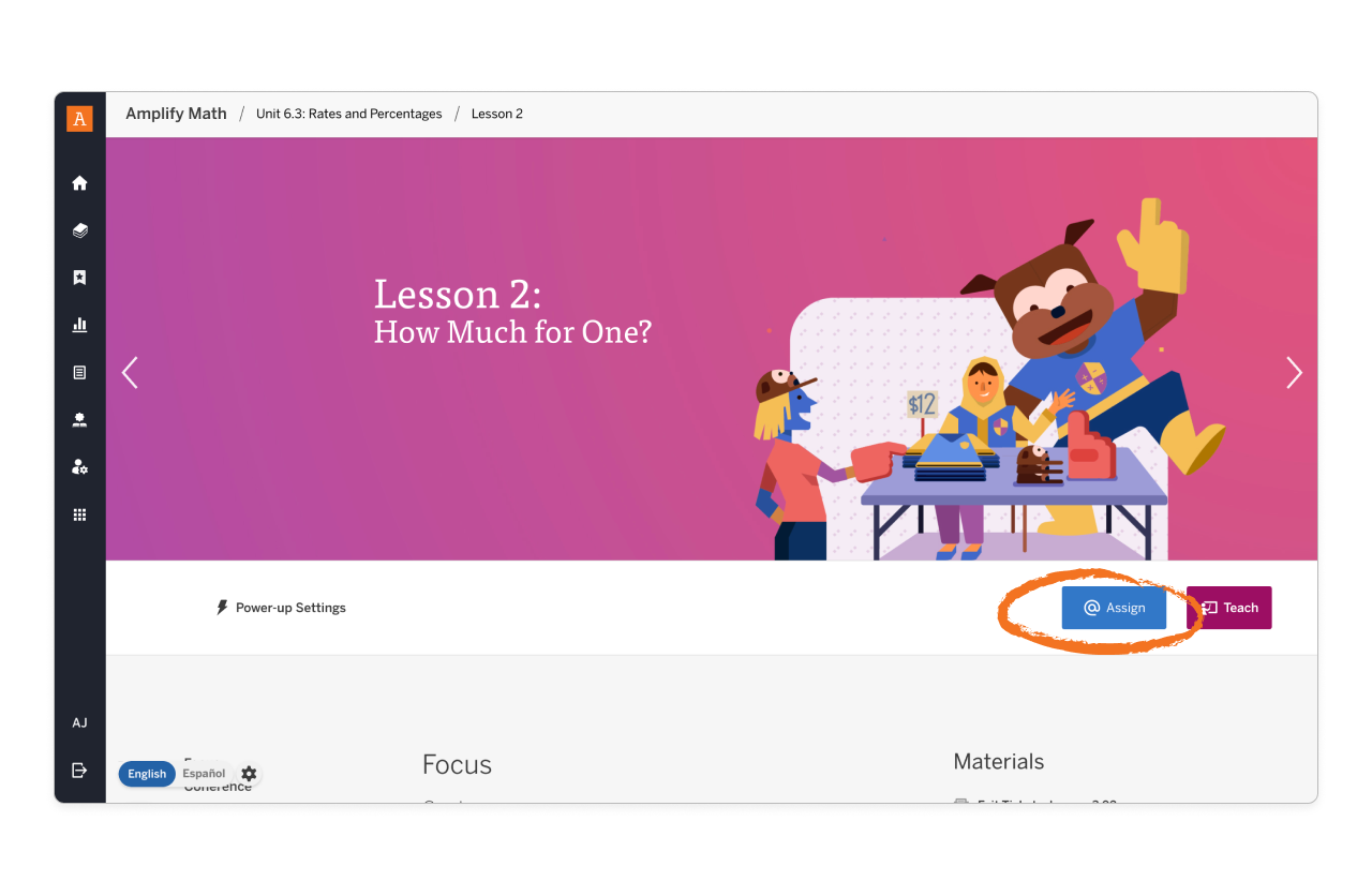 Amplify Math: How to assign lessons in Amplify