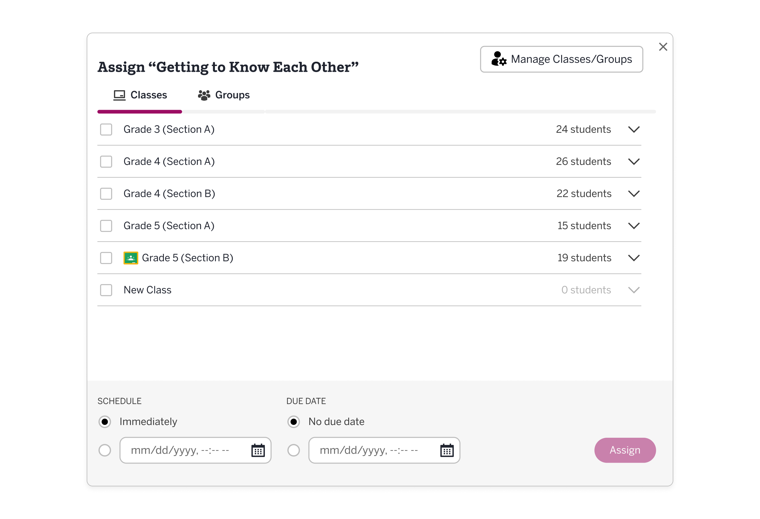 Assigning and single-session codes
