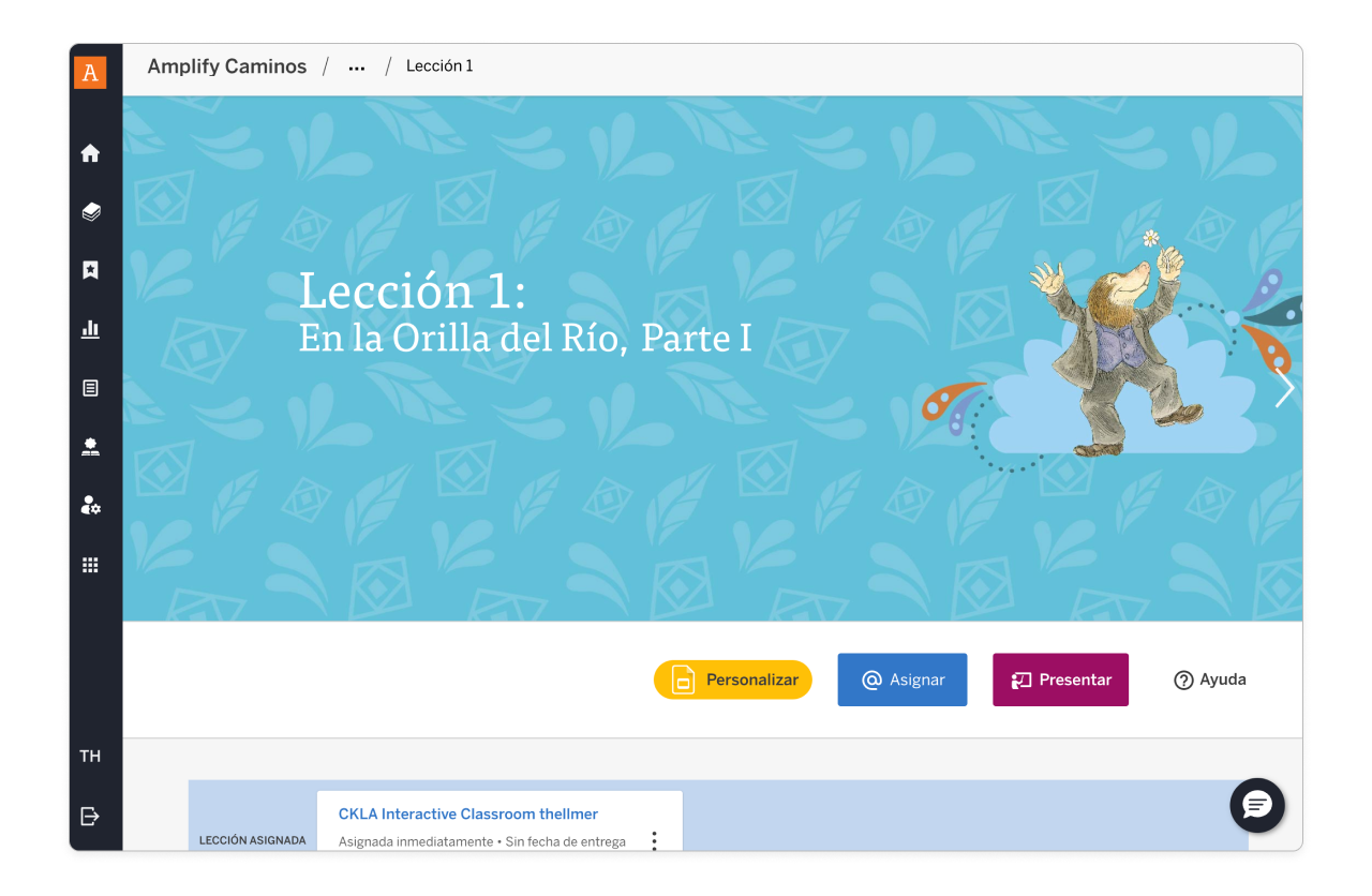 Amplify Caminos digital experience