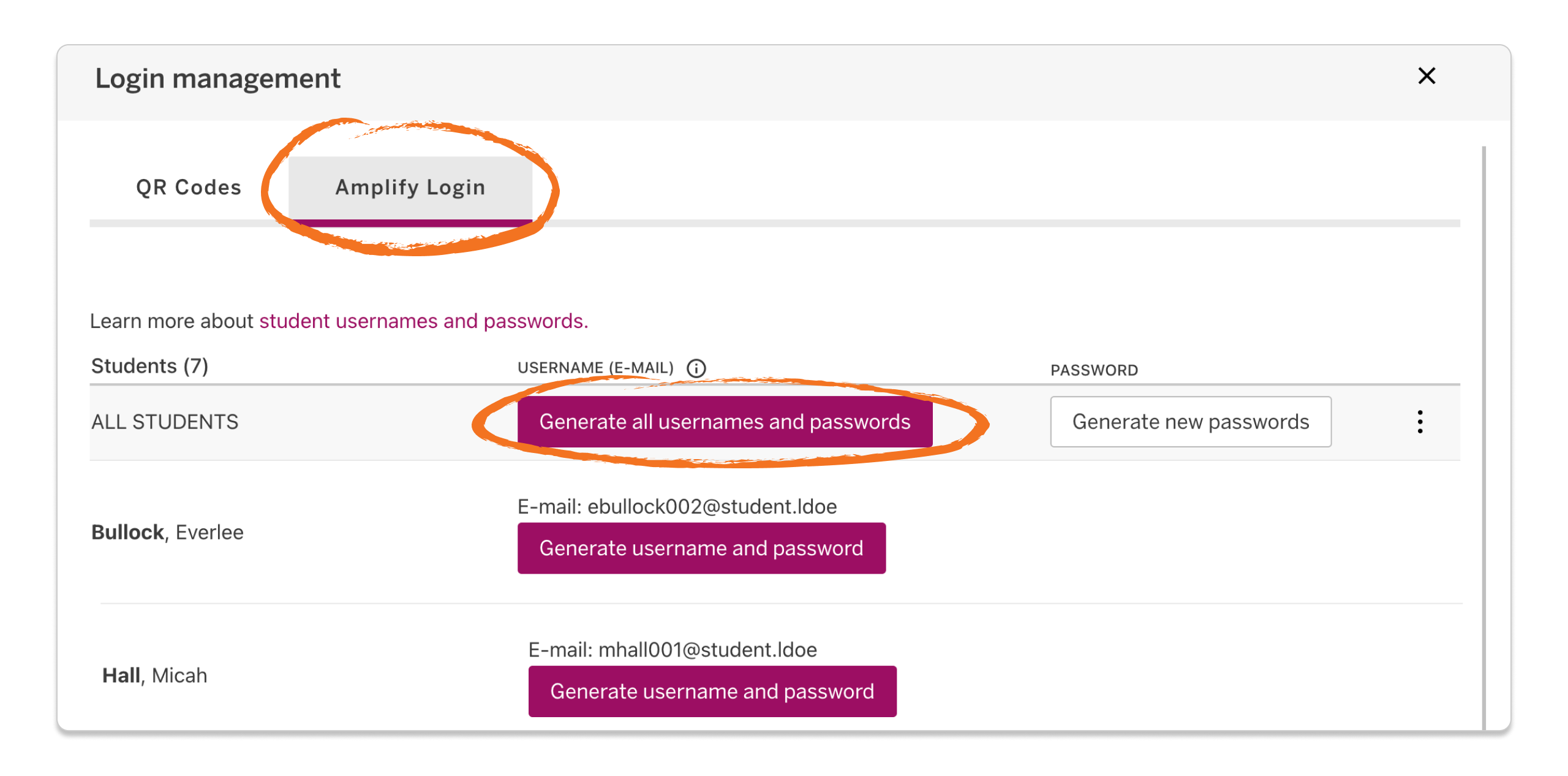 LDOE Admin Portal: Student profile