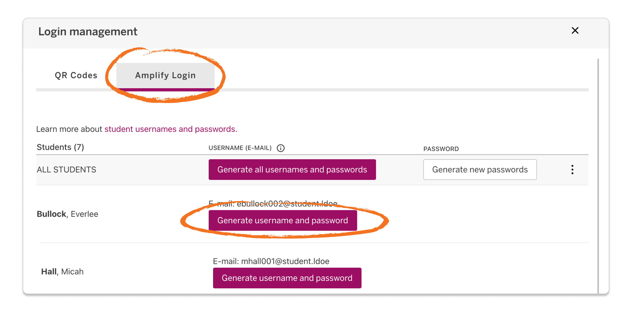 LDOE Admin Portal: Student profile