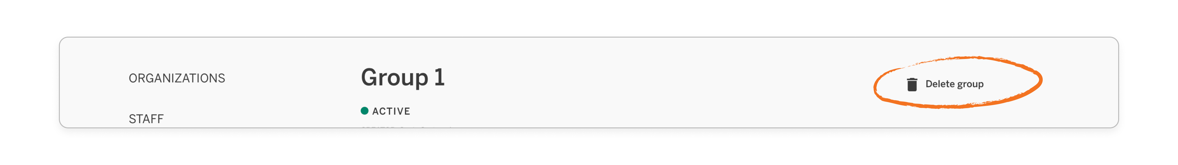 Admin Portal: Groups
