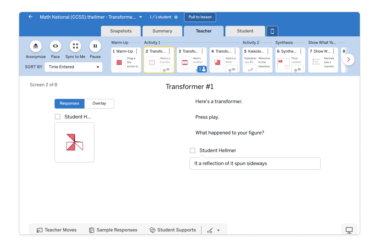 Amplify Classroom: Using the Teacher dashboard