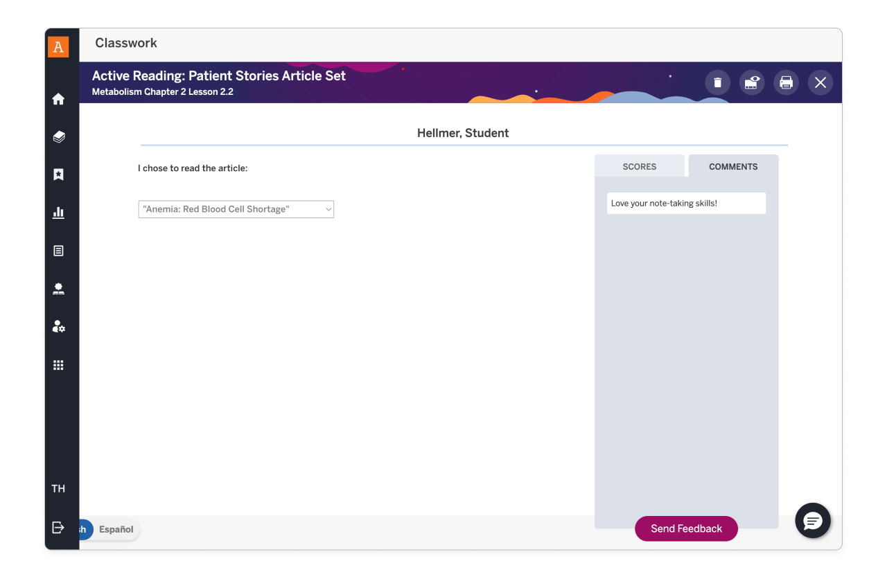Classwork: Accessing and reviewing student work