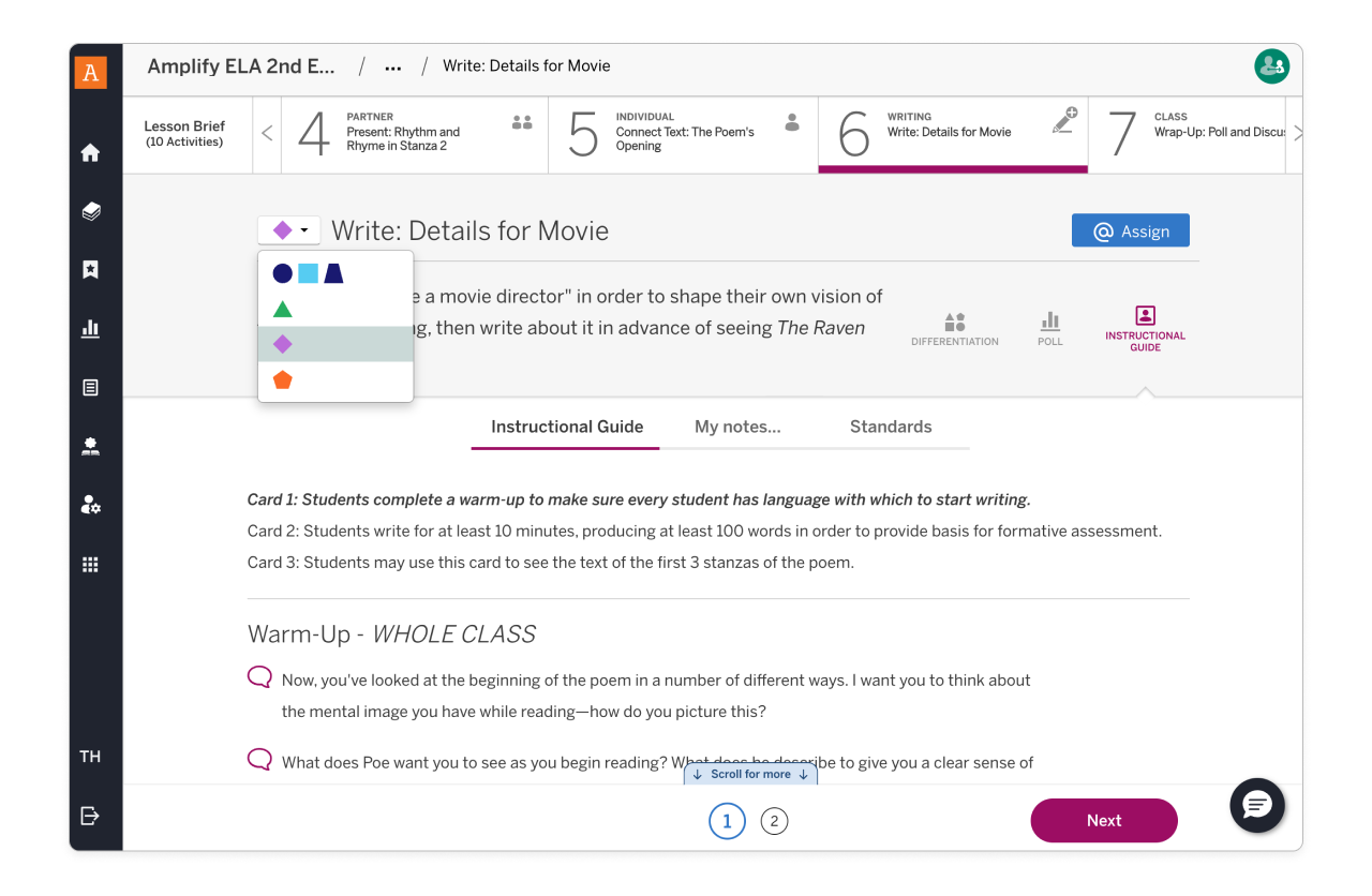 Amplify ELA: Differentiation