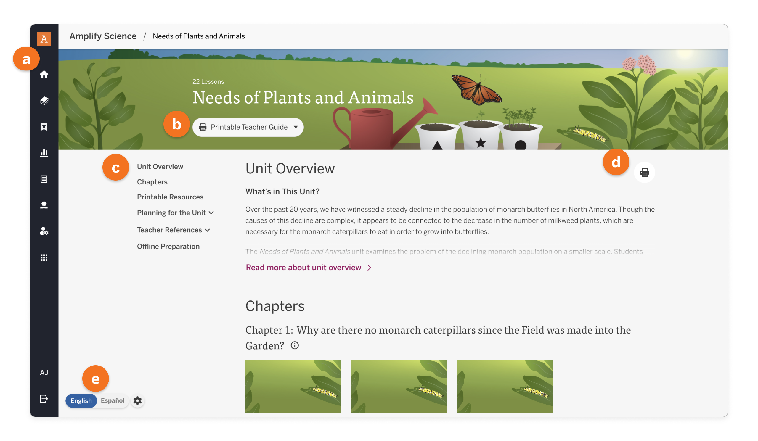 Amplify Science K–5 program features