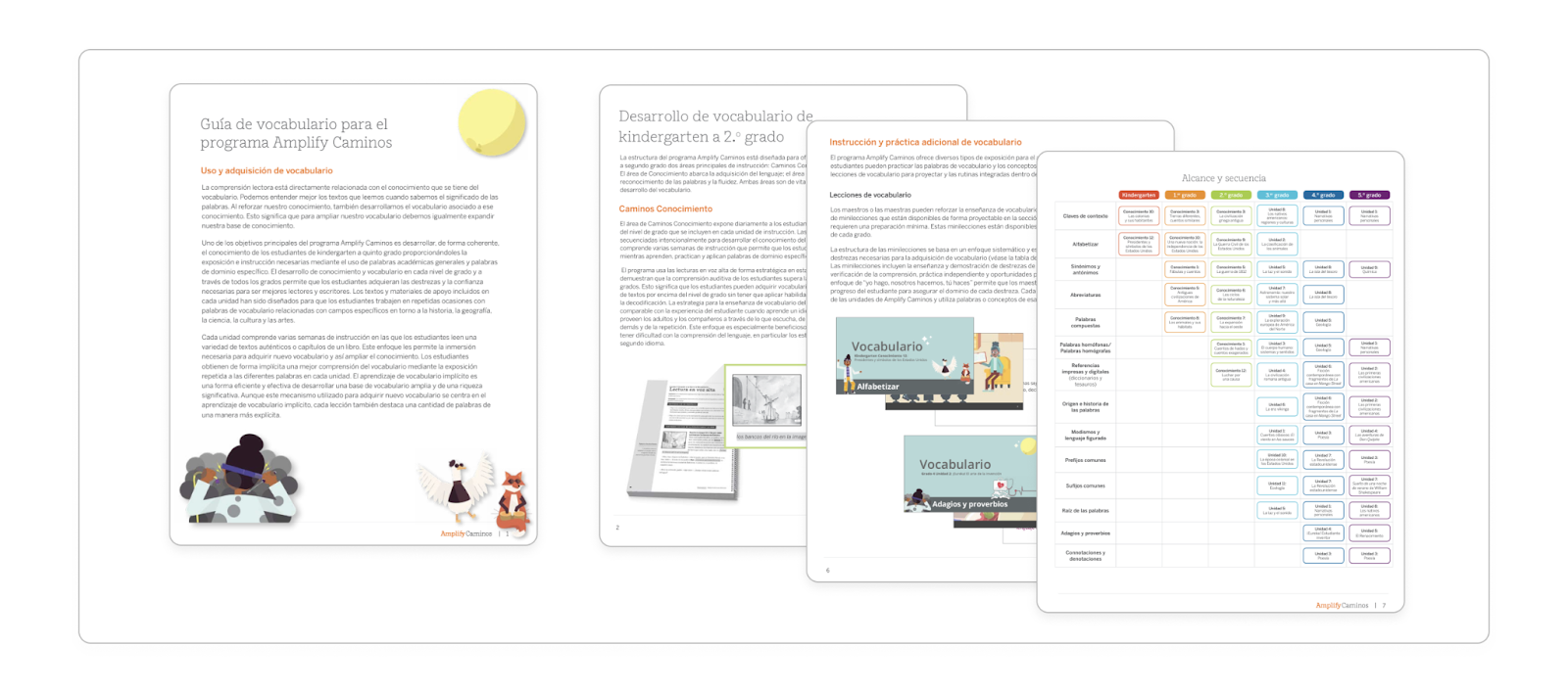 Amplify Caminos: Vocabulary guide