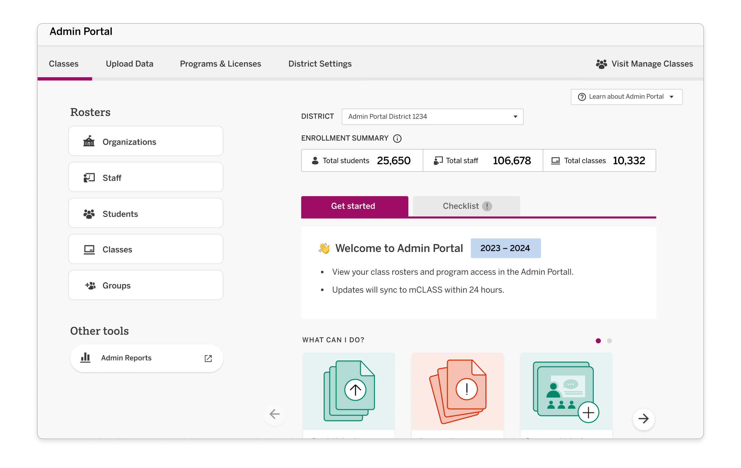 Admin Portal: Programs and Licenses