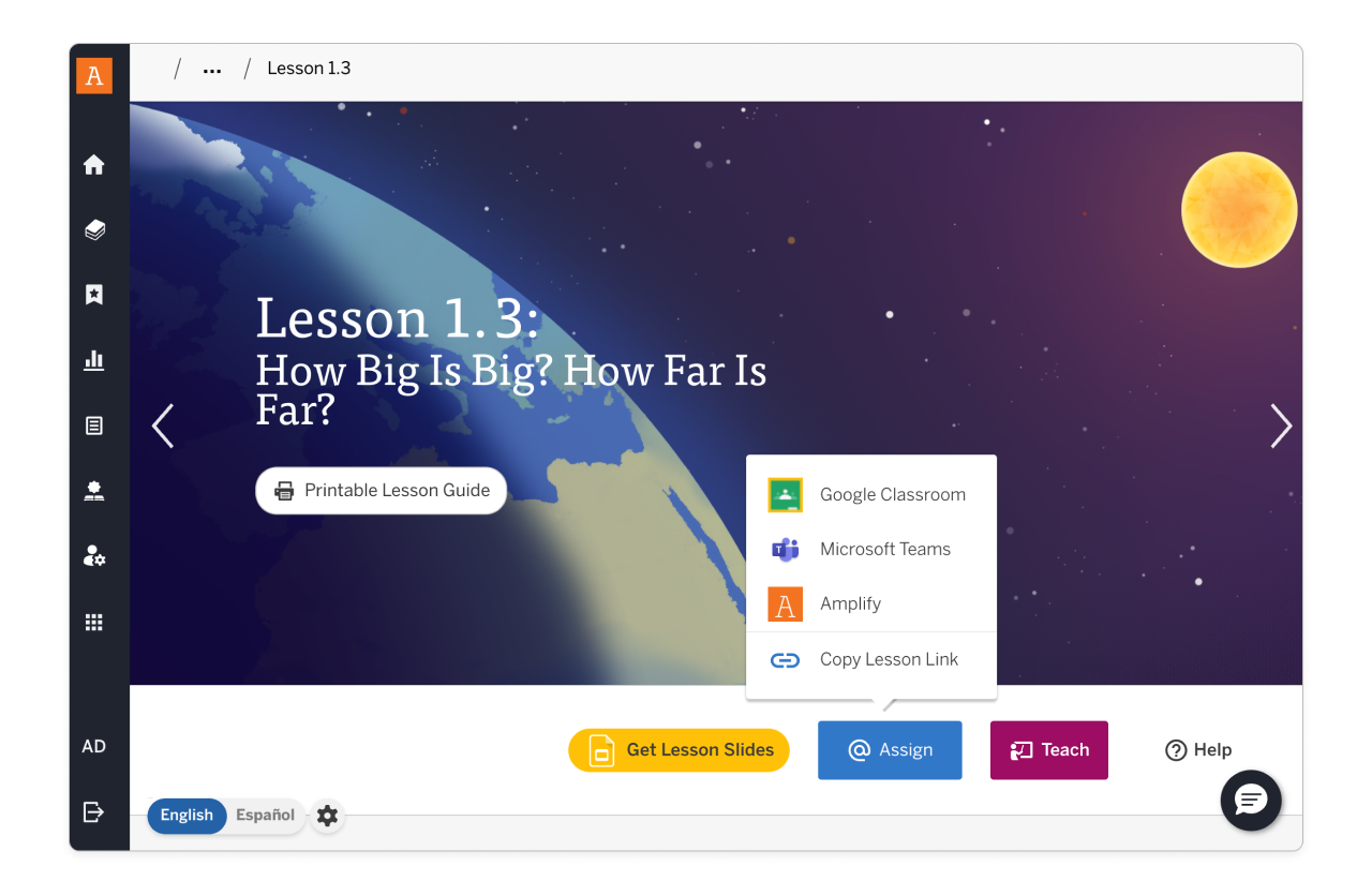 Amplify Science 6–8 program features