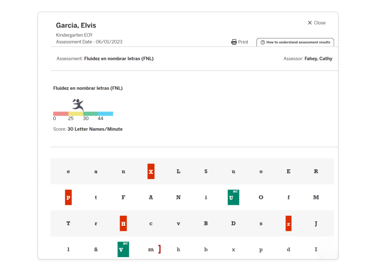 mCLASS: Spanish Assessment