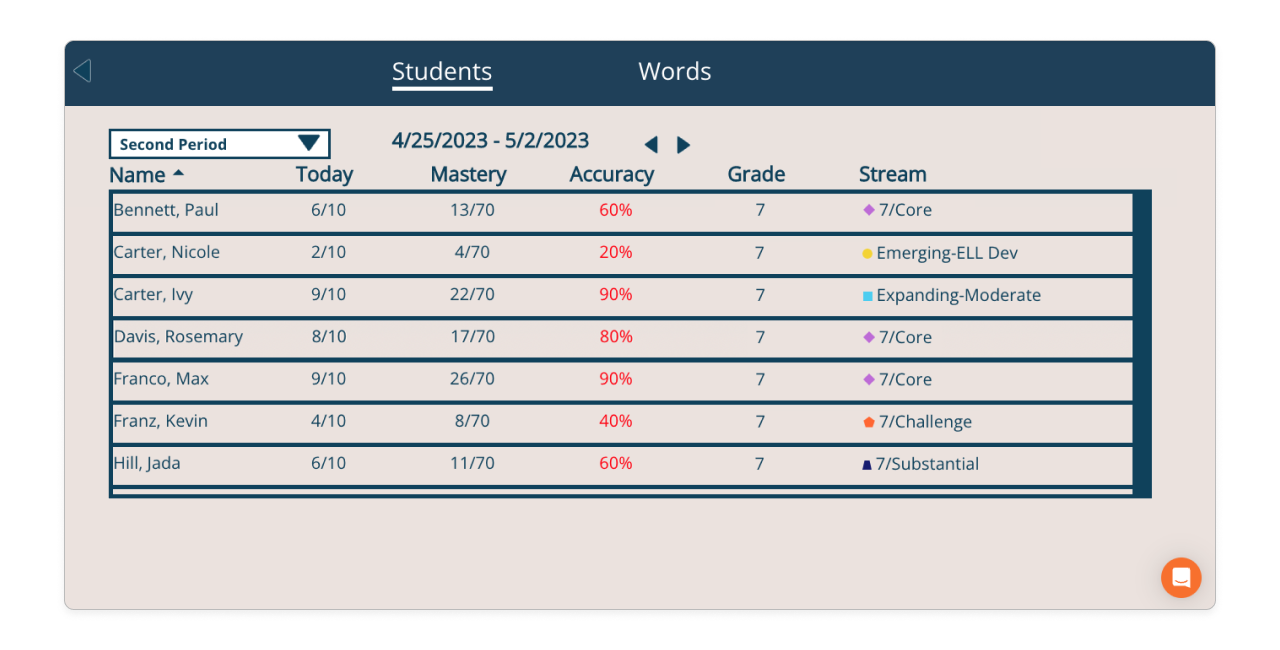 Amplify ELA: Vocab App