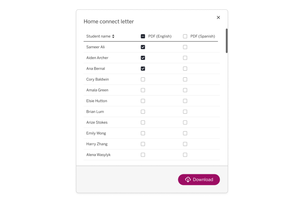 mCLASS Math: Home Connect reports