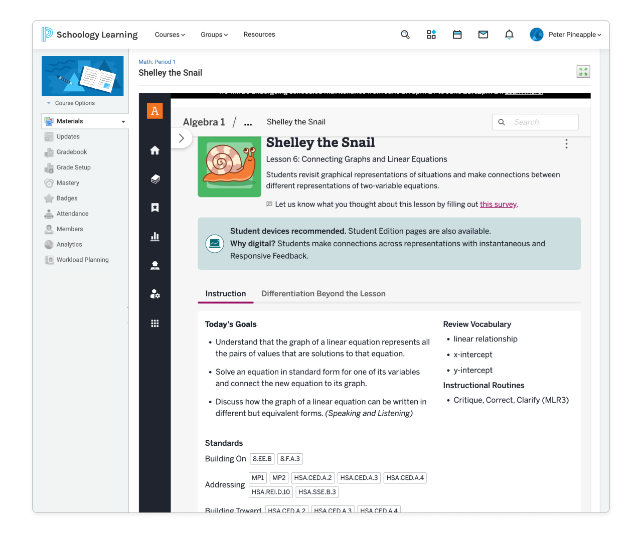 Schoology: Importing Amplify content (Deep linking)