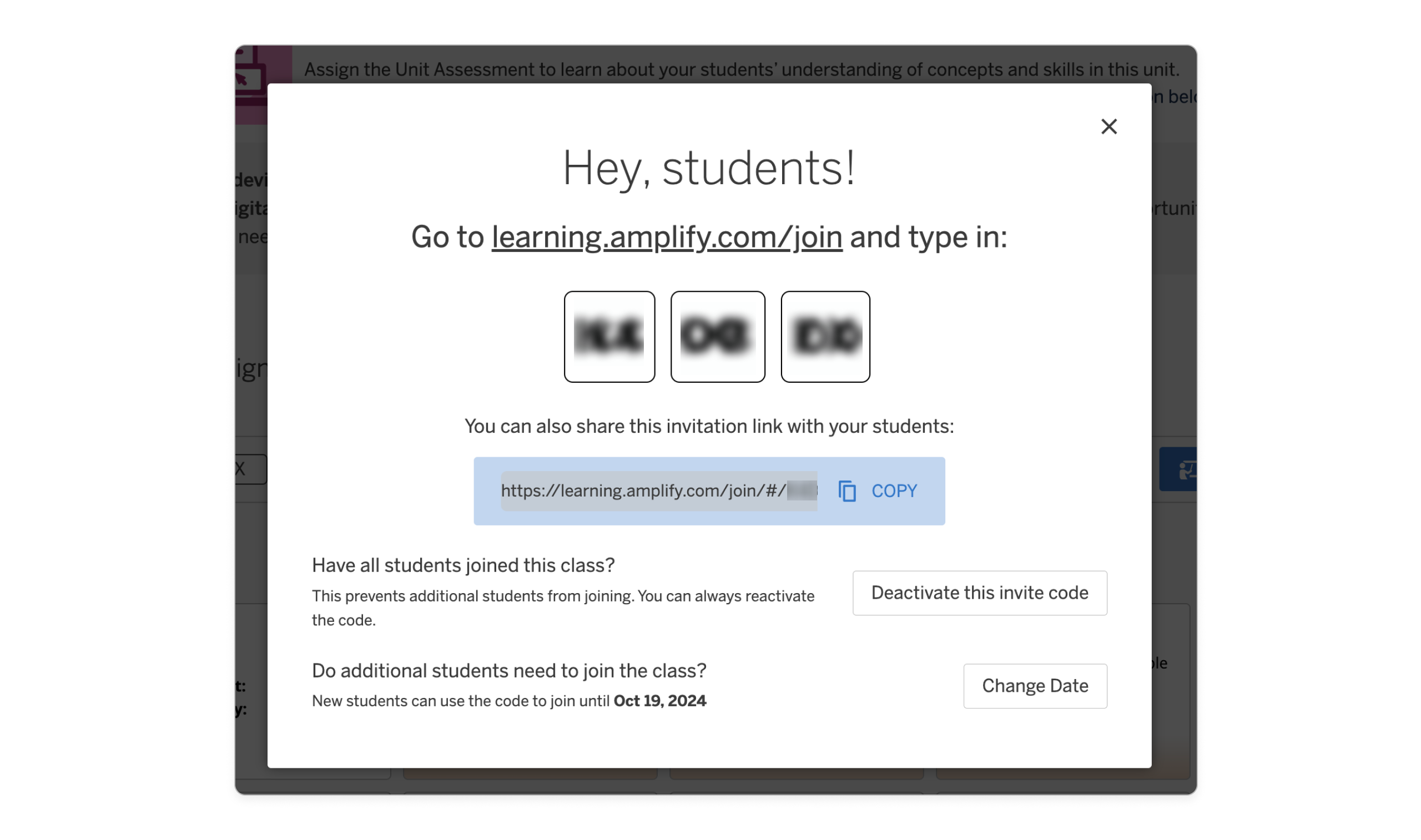 Assigning and single session codes