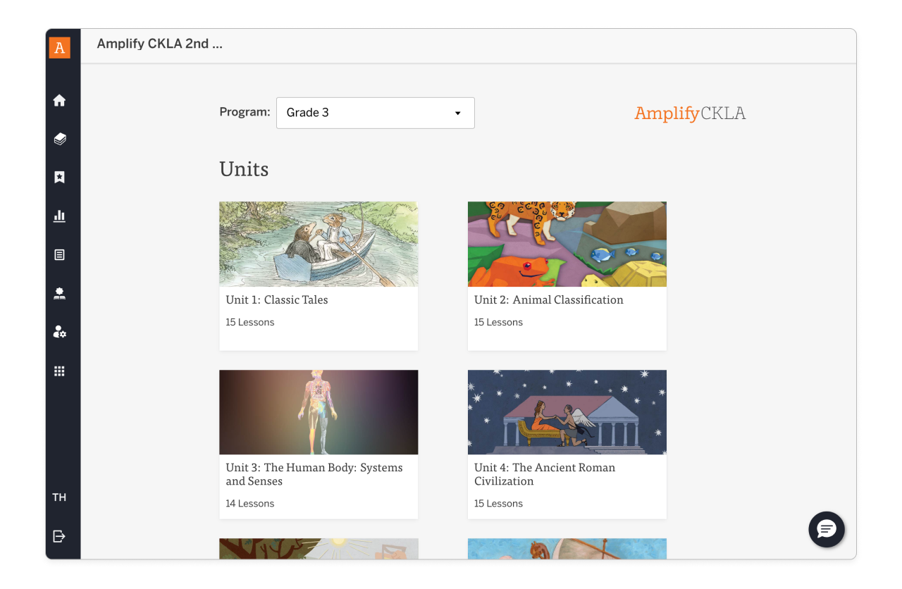 Amplify CKLA digital experience