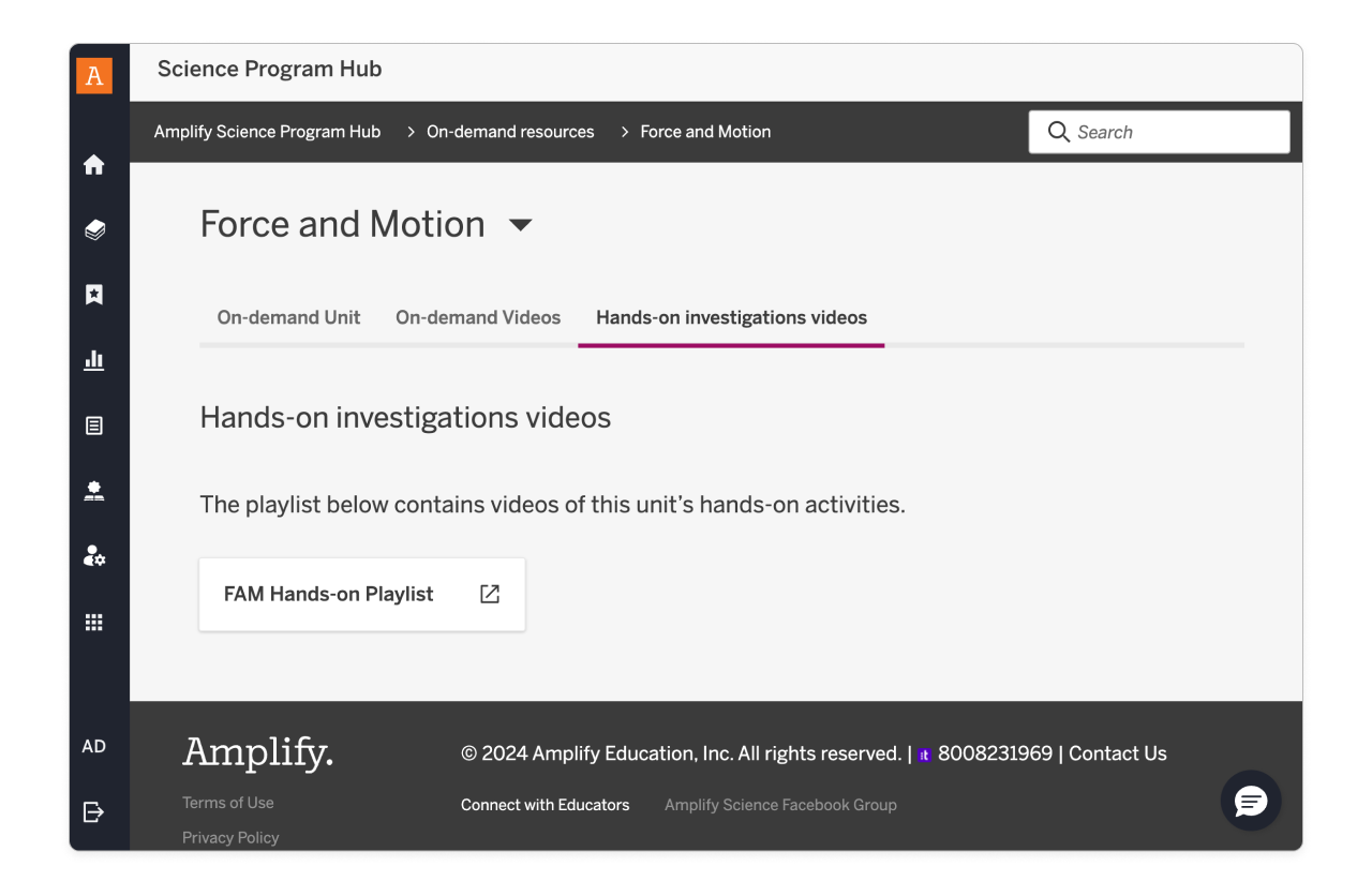 Amplify Science: Program hub