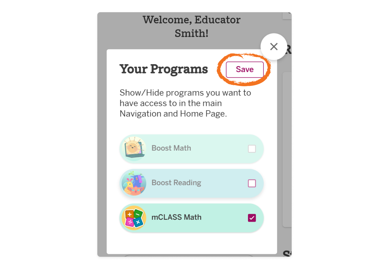 mCLASS Math: Educator Home