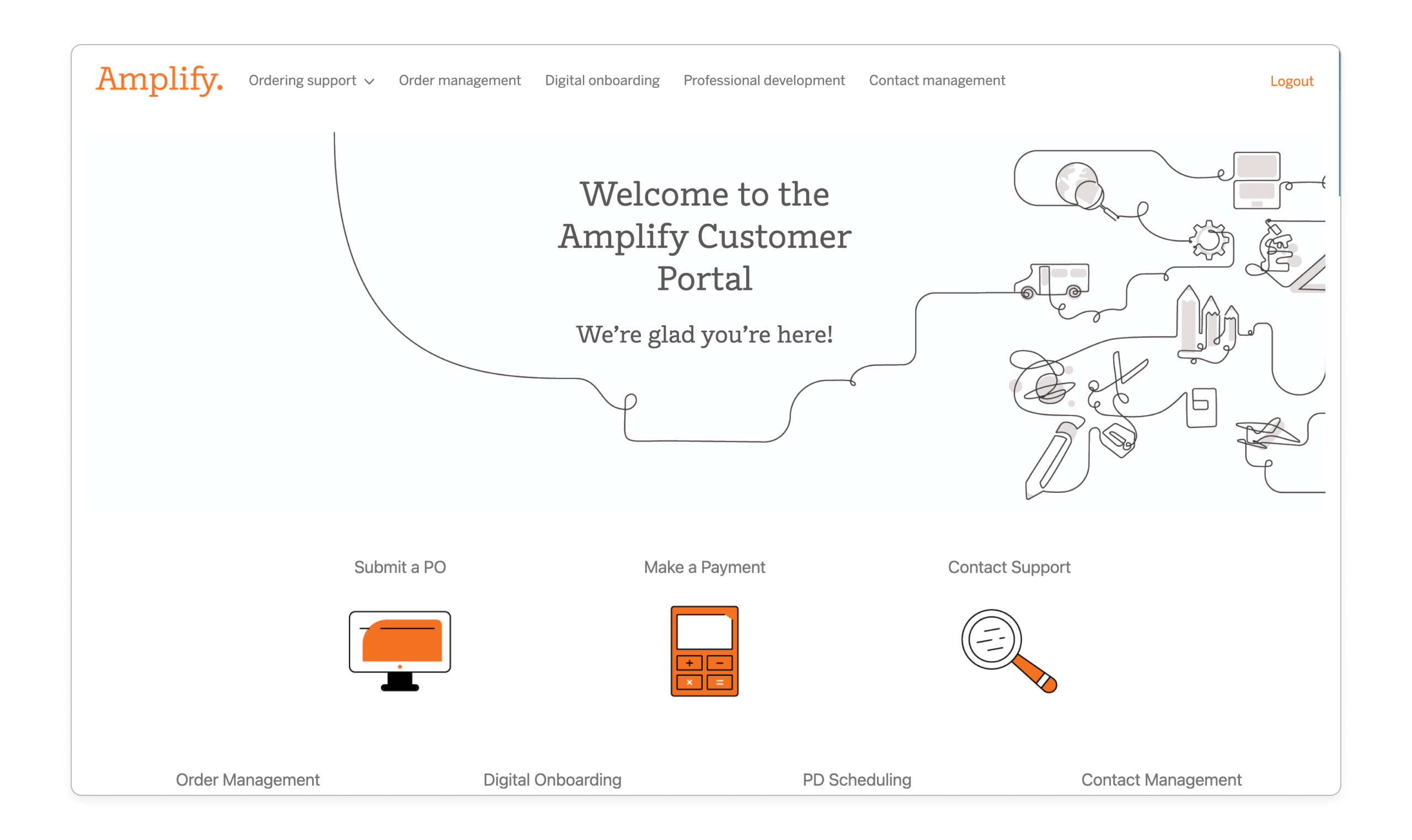 Amplify Customer Portal login
