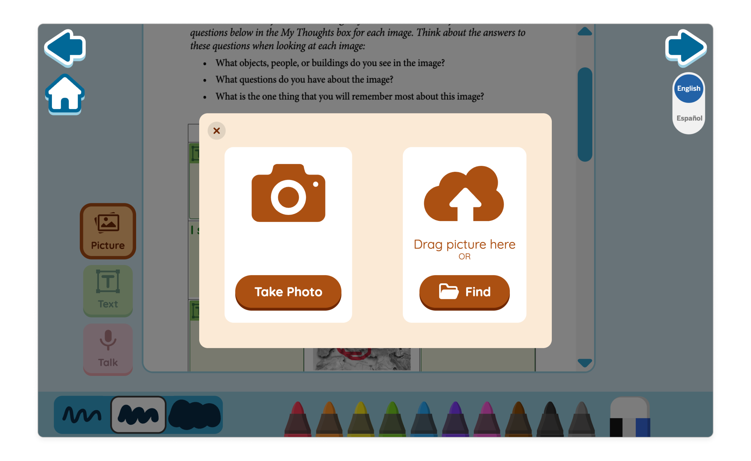 Digital experience: Student worksheets