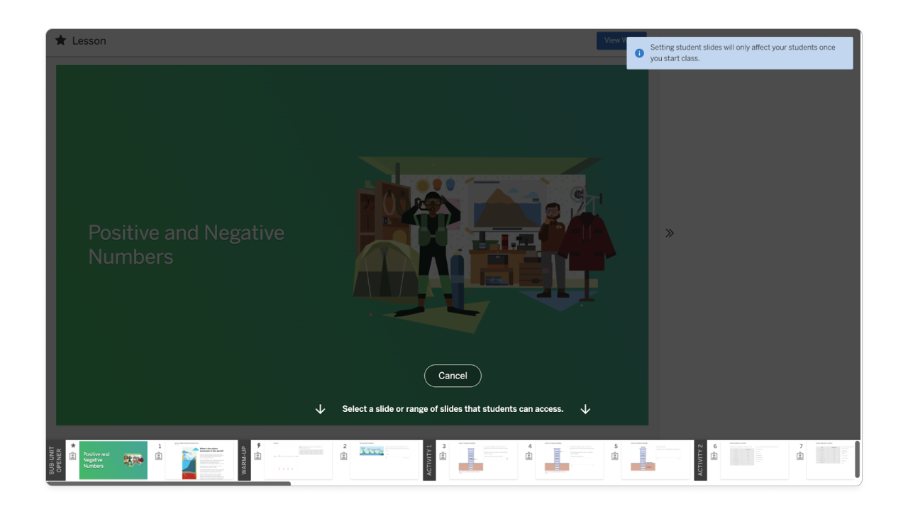 Amplify Math: Presentation sync & pause