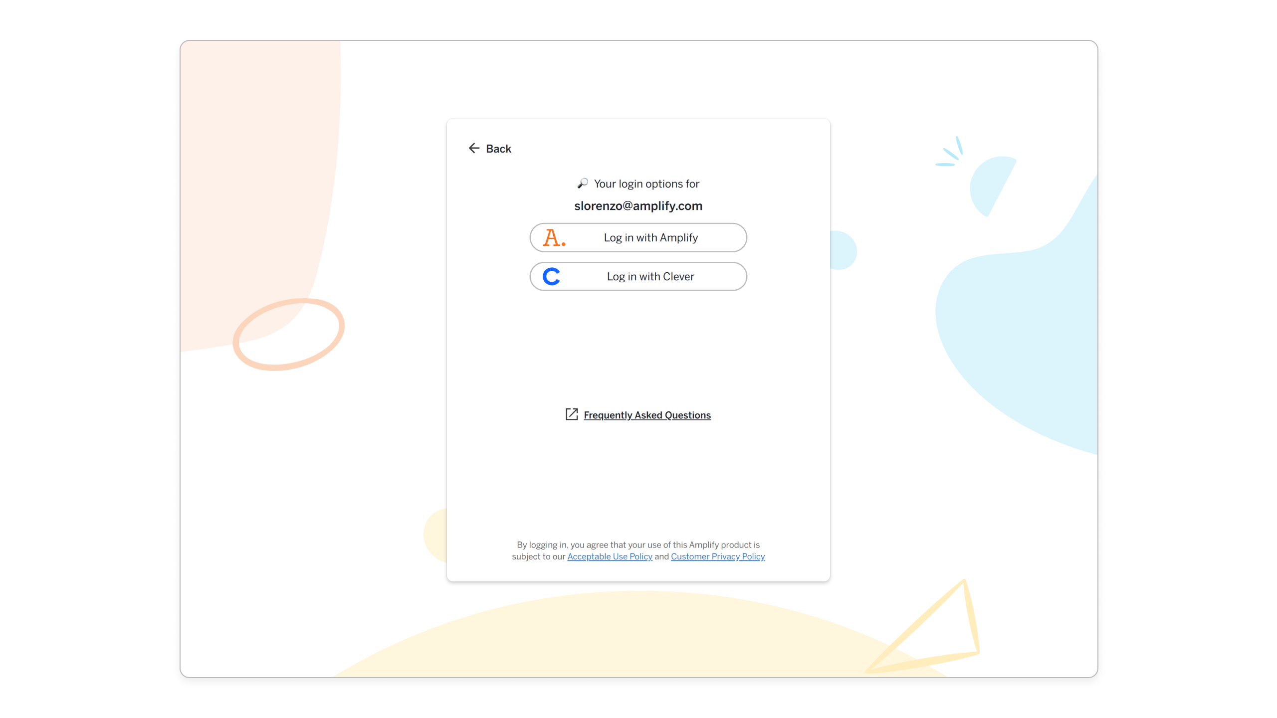 FAQ: Logging in to Amplify