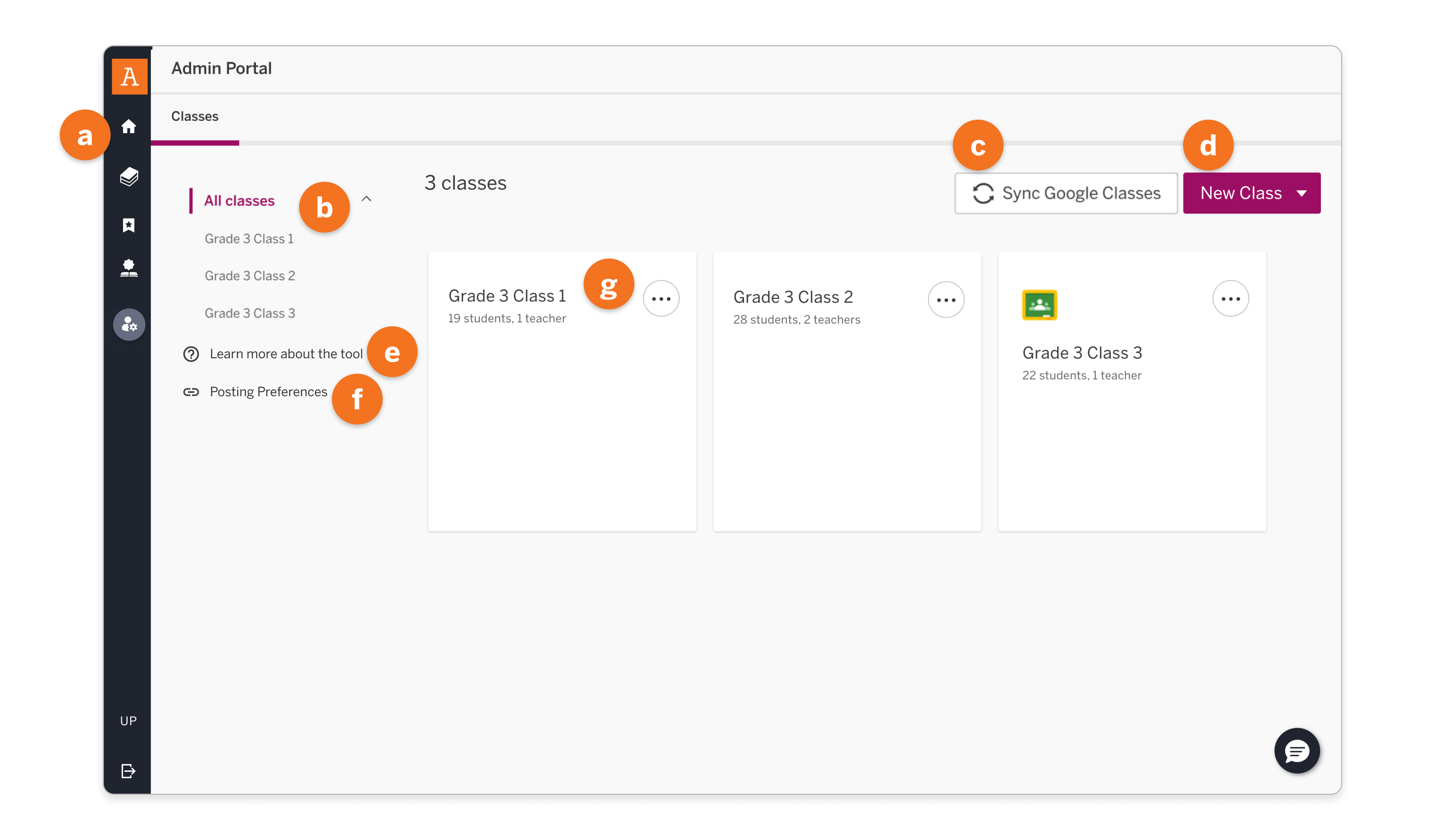 Manage Classes: Teacher-rostered Amplify classes