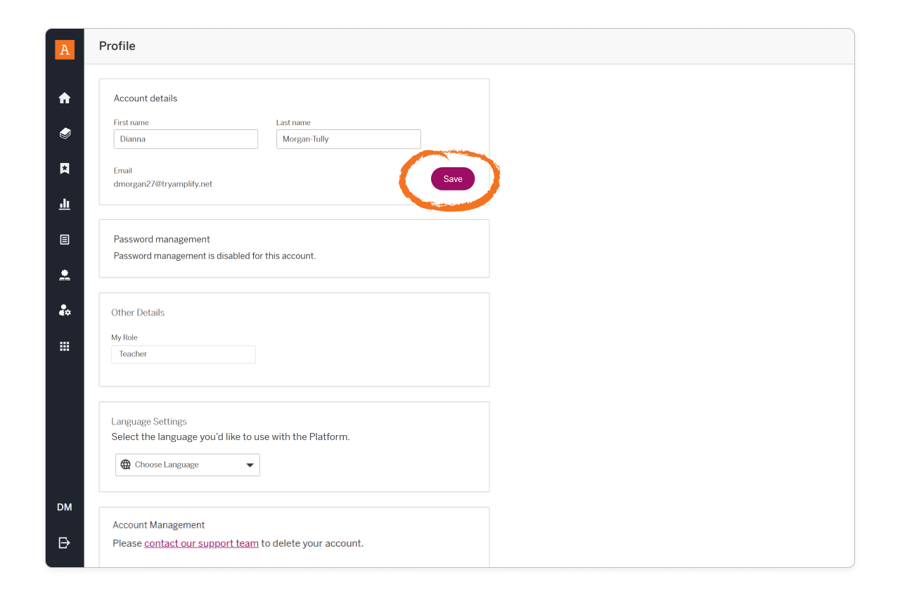 Managing your Account Settings