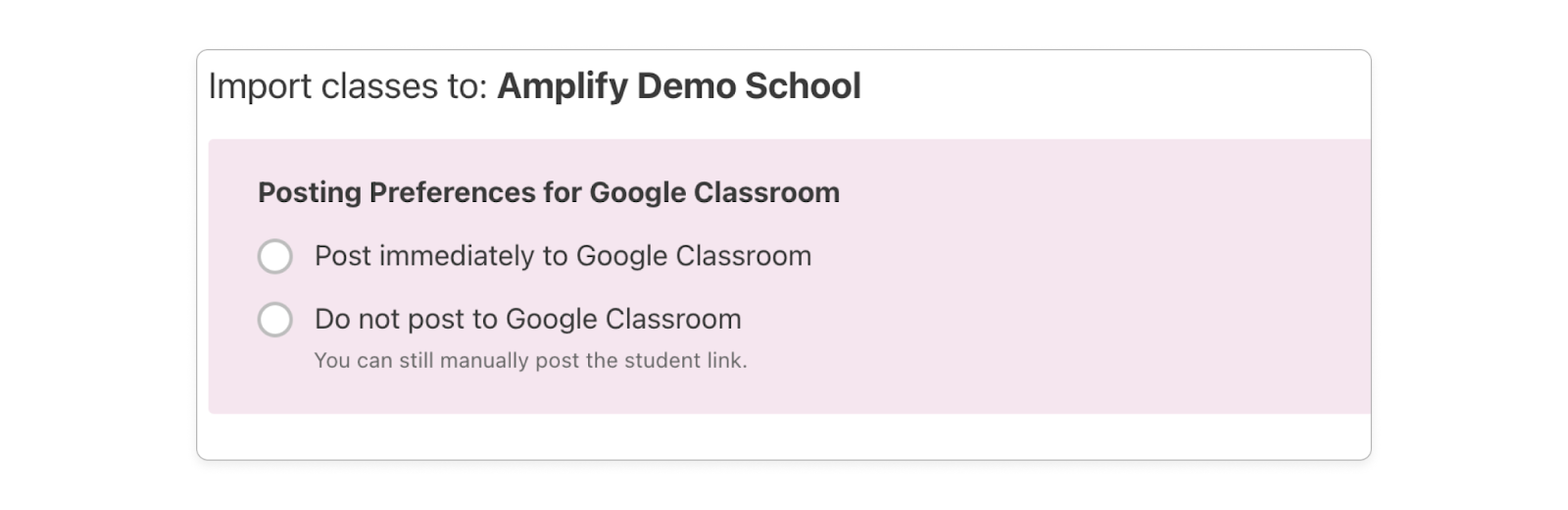Manage Classes: Teacher-rostered Google classes