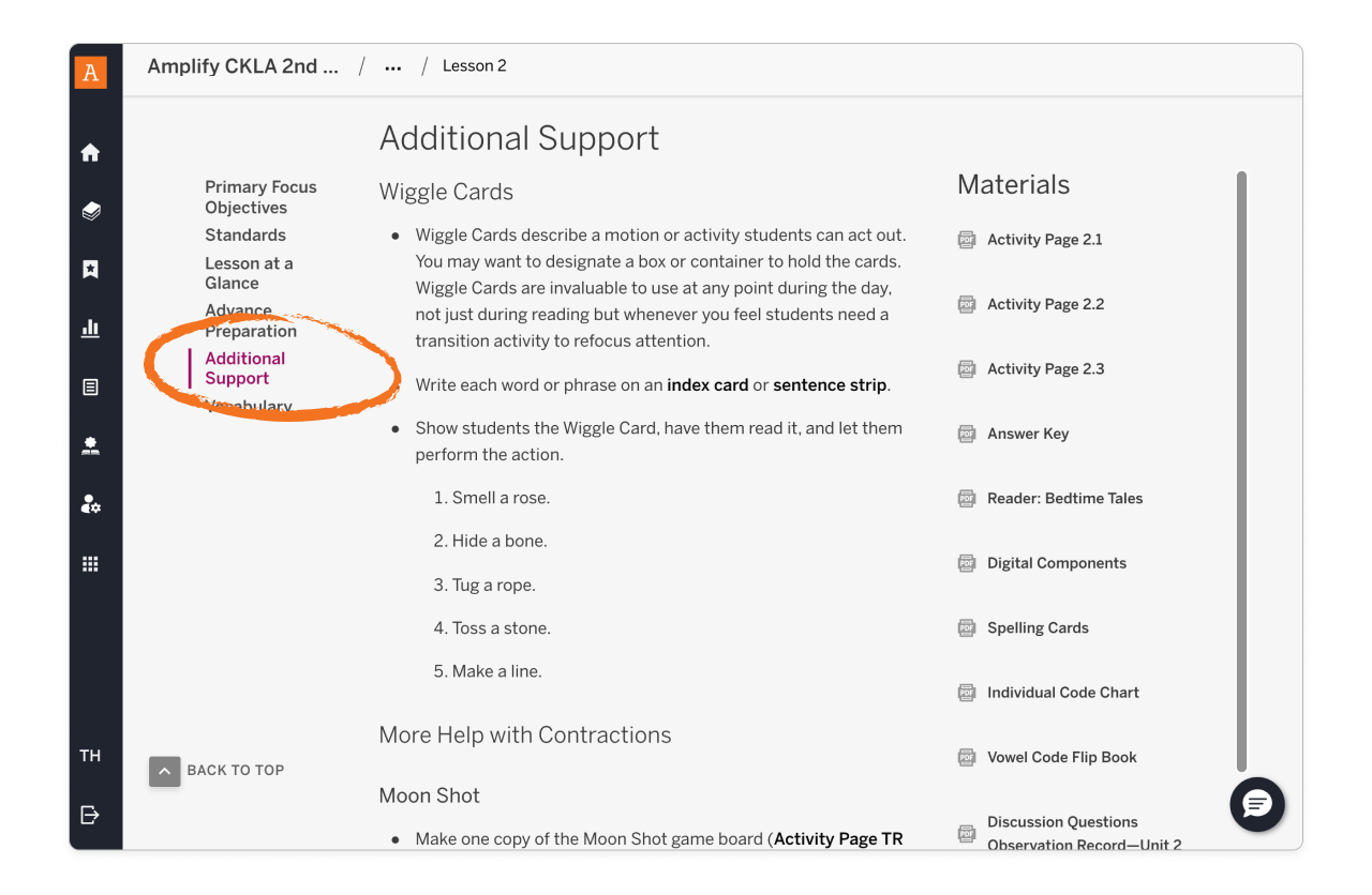 Amplify CKLA digital experience