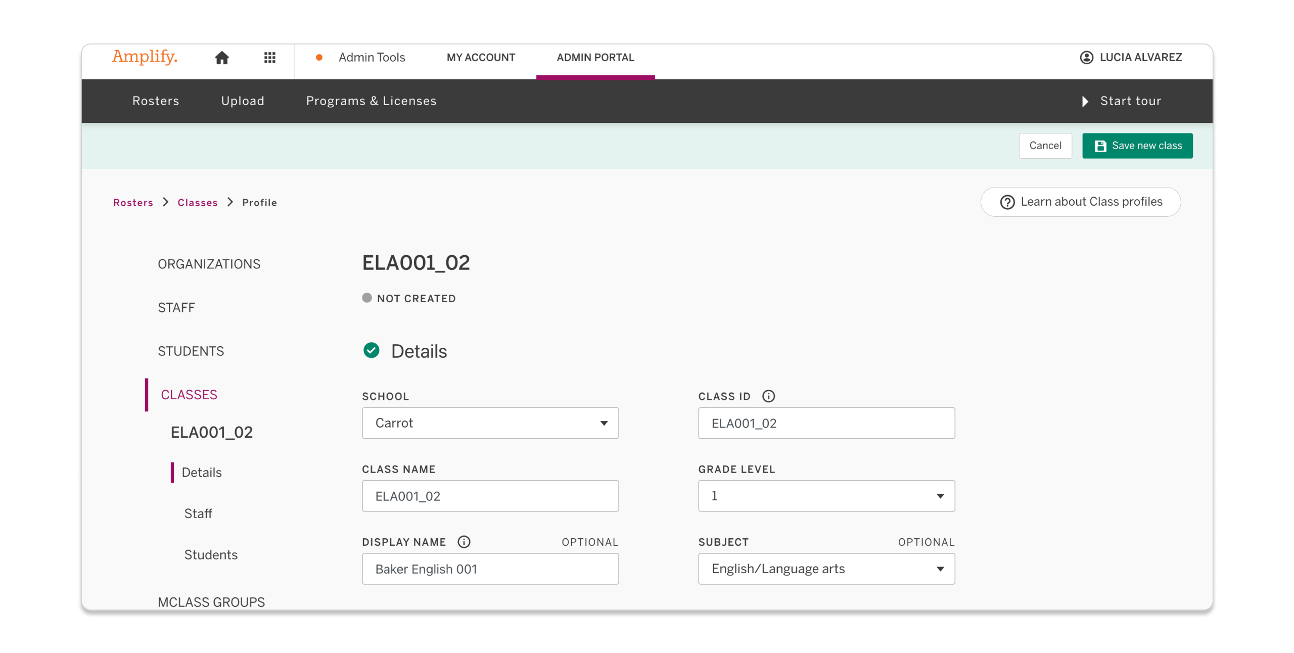 Amplify Customer Portal