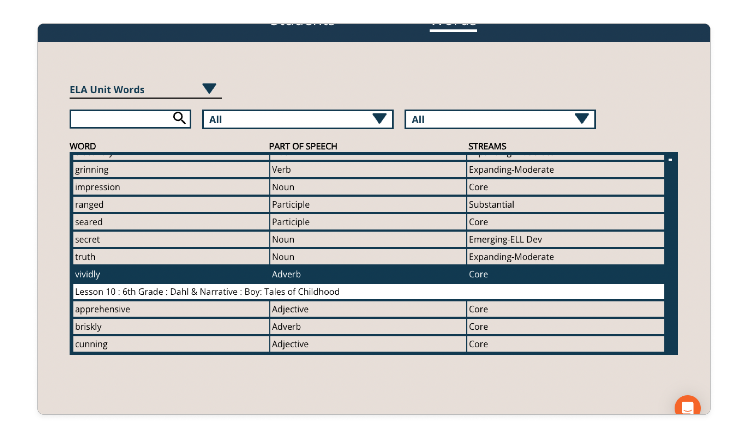 Amplify ELA: Vocab App