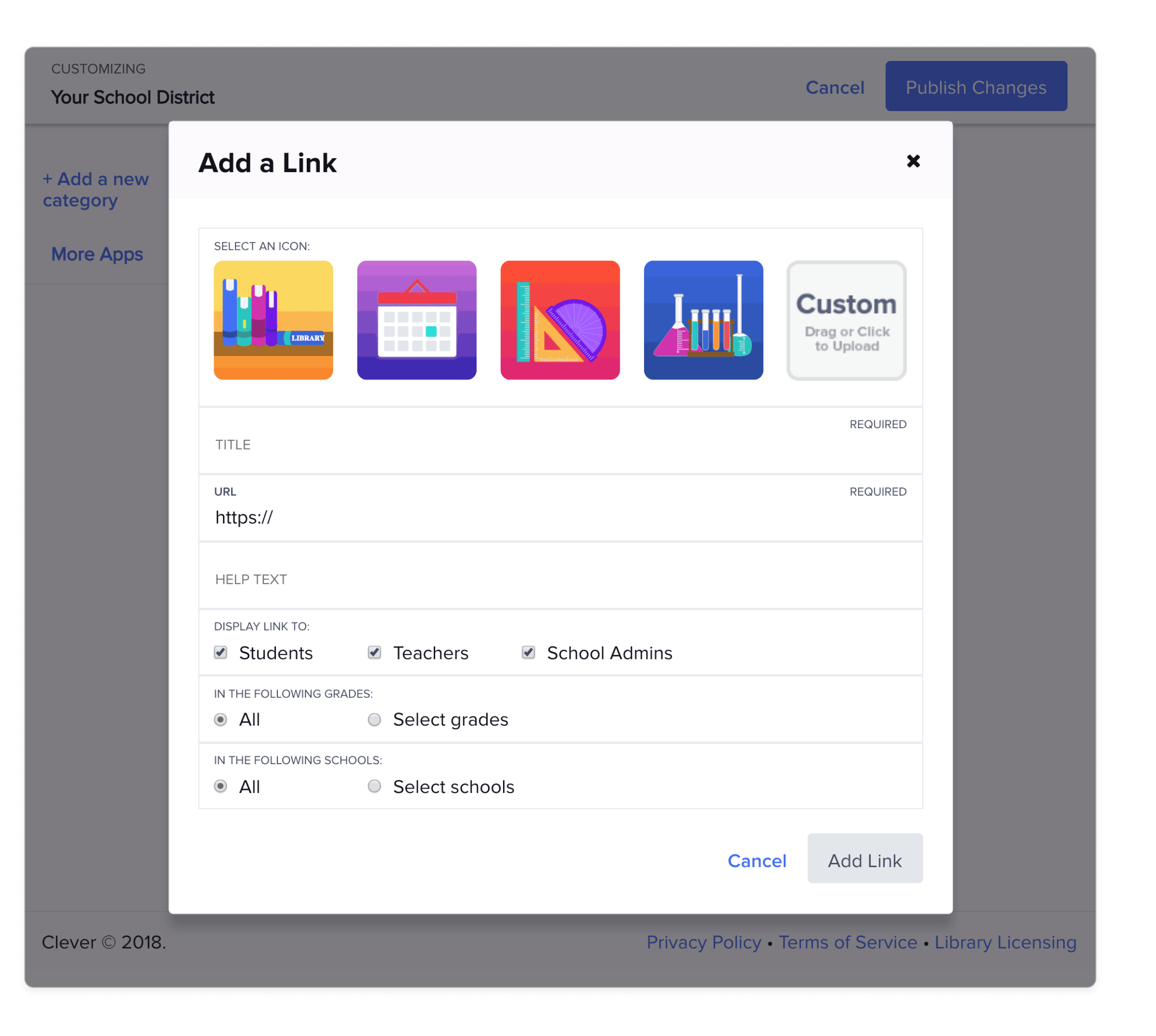 Adding Elementary Student Apps to your Clever Portal