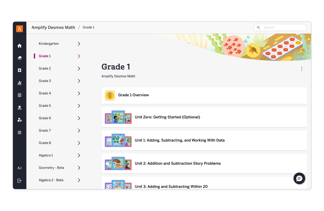 Amplify Desmos Math: Unit Zero