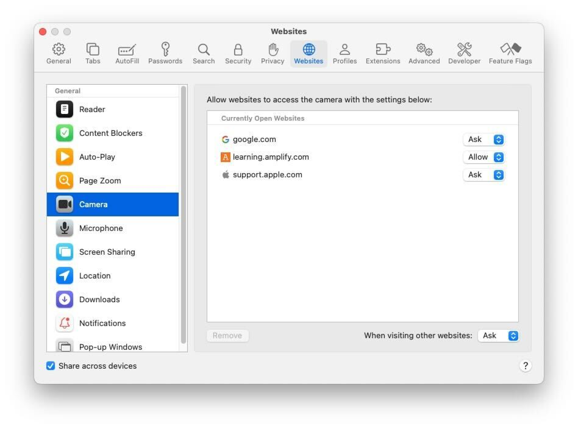 Amplify QR Code login