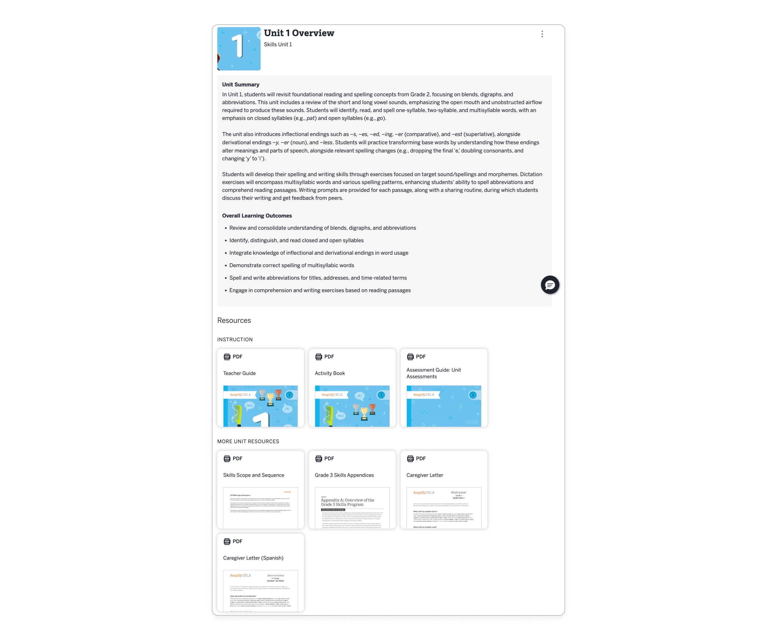 Amplify CKLA 3rd Edition: Grade 3 Skills