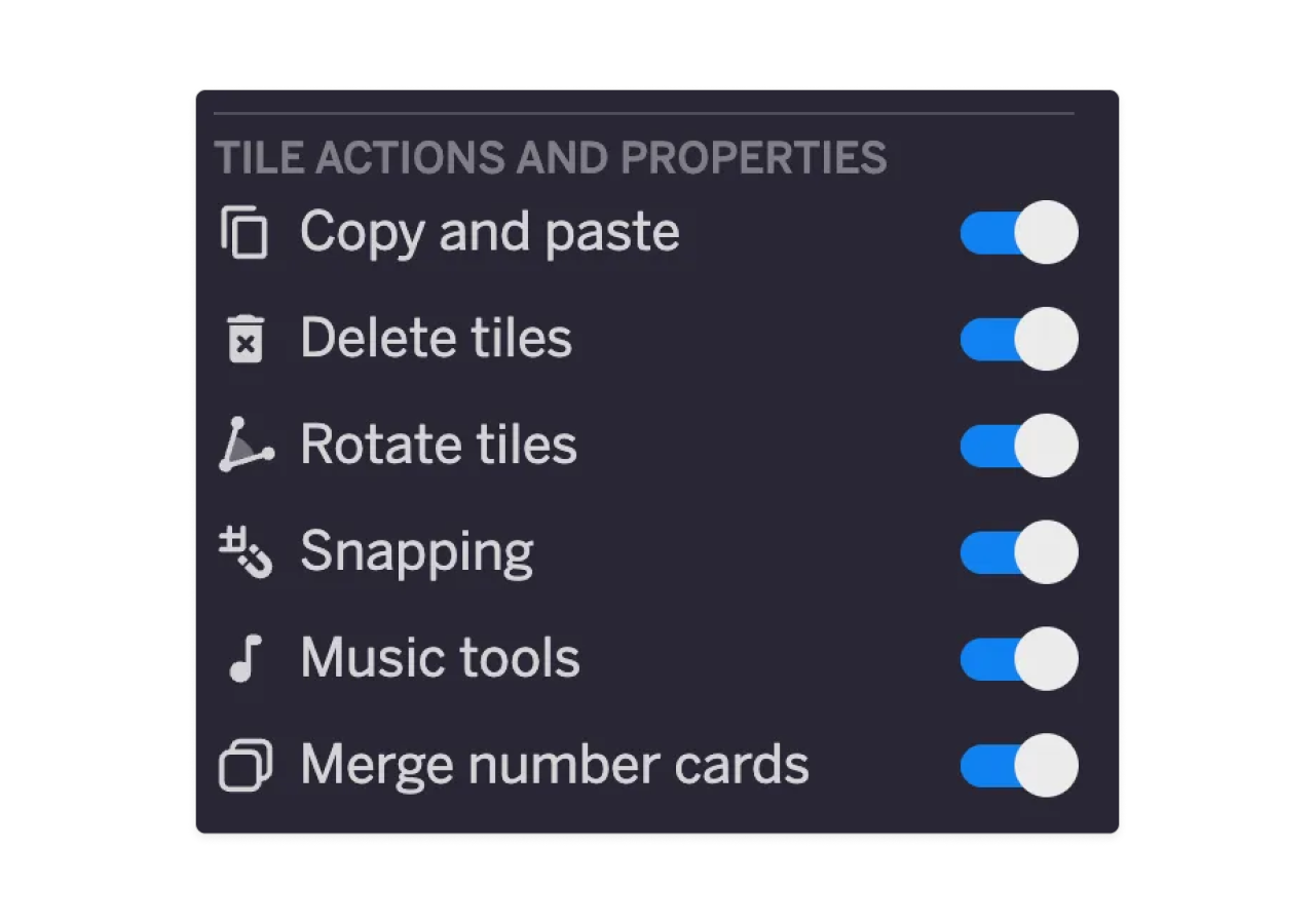 Authoring mode: Set Polypad global settings
